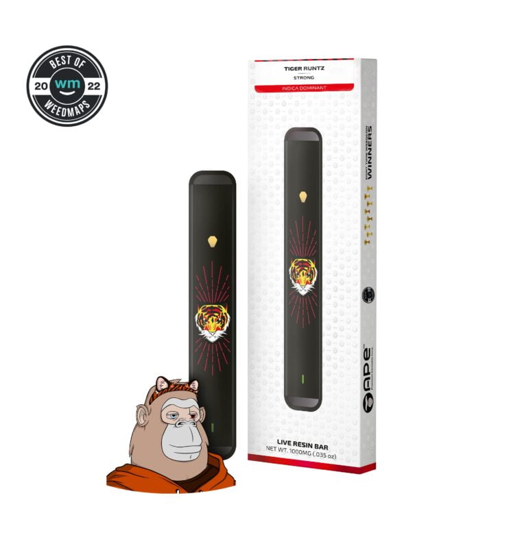 Tiger Runtz — Live Resin Bar Disposable (1g) | APE Premium Cannabis