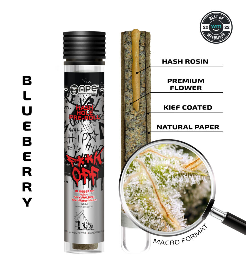 Durban Poison & Cafe Racer — Hash Hole Pre-Roll (2.5g) | APE Premium ...
