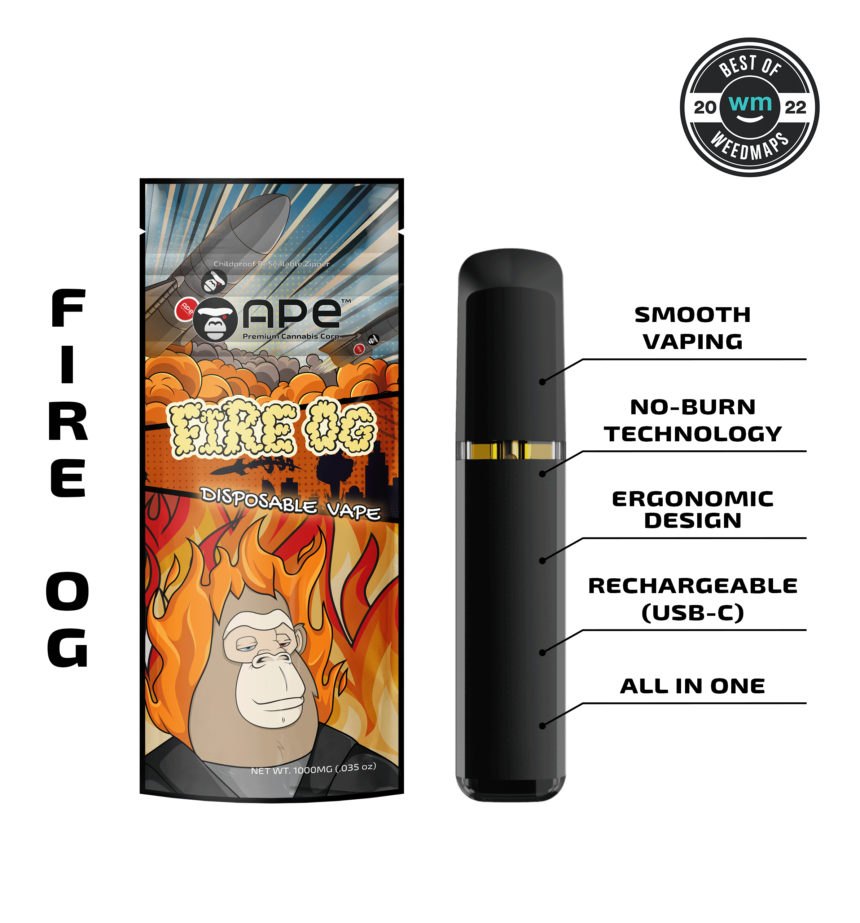 Blue Dream (Hybrid) — 1g APE Disposable Vape | APE Premium Cannabis